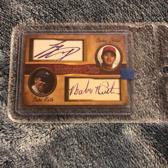 Other | Historic Cuts Babe Ruth And Shohei Ohtani Auto | Poshmark